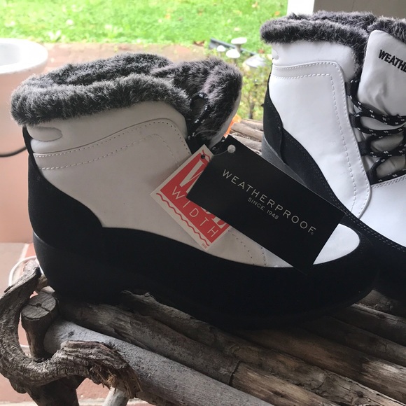 Weatherproof | Shoes | Weatherproof Boots Black White Wide Linda Style ...